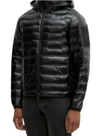 Hugo Boss Hooded Quilted Zip Jacket - Black