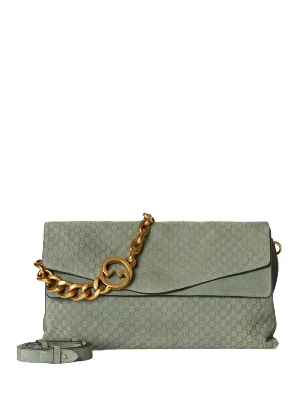 Gucci Chain Linked Shoulder Bag - Sage Green