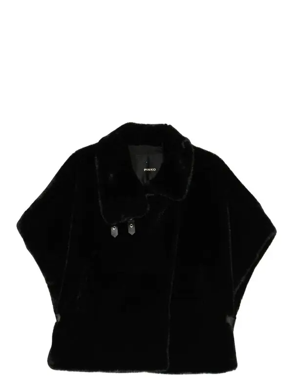 Pinko Short Sleeved Jacket With Buckle Detail - Black