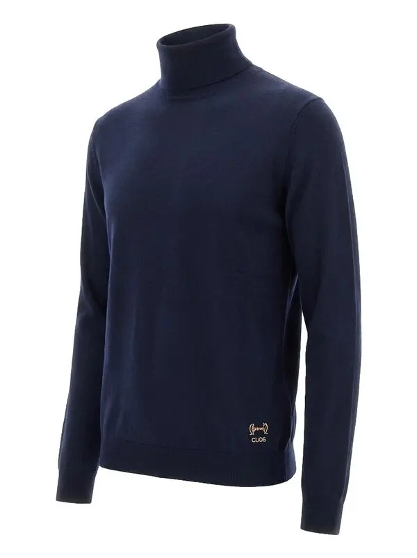 Gucci Wool Blend Turtleneck Jumper - Blue