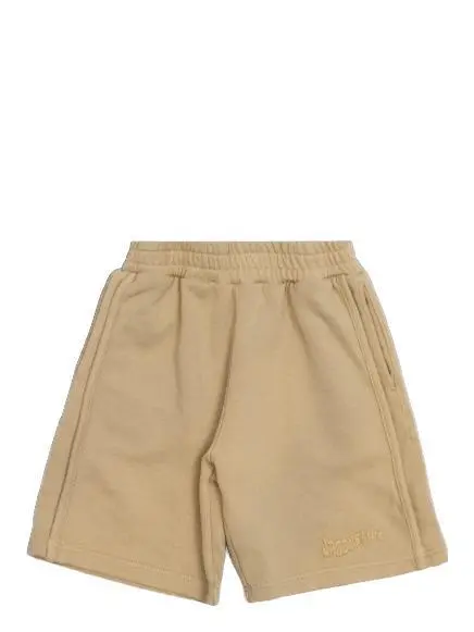 Jacquemus Elastic Waist Shorts With Logo Detail - Nude