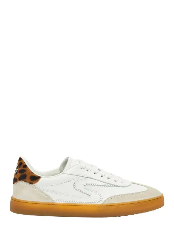 STUART WEITZMAN Round-toe Low-top Casual Sneakers - Pebble/white/classic