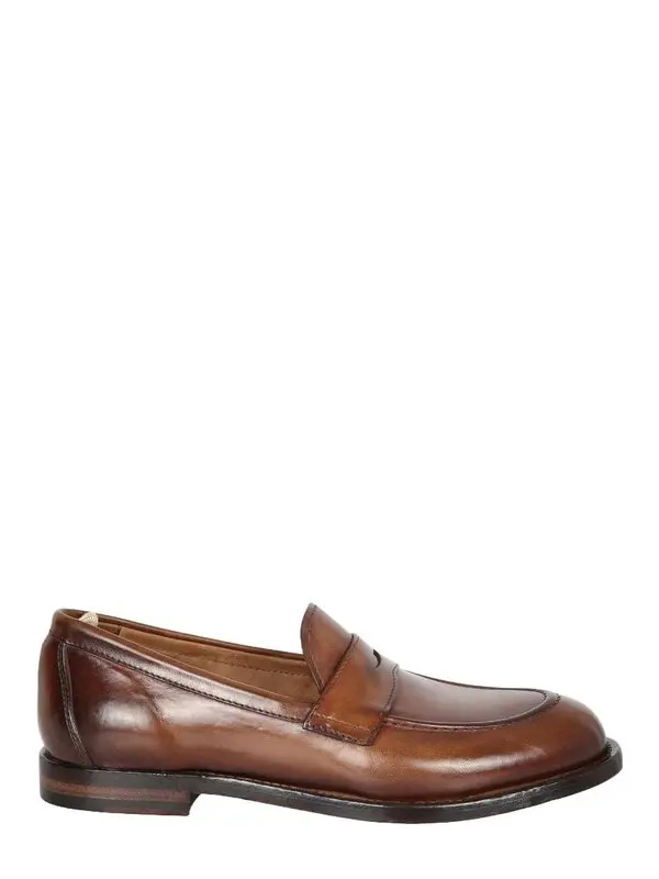 Officine Creative Logo Loafers - Brown