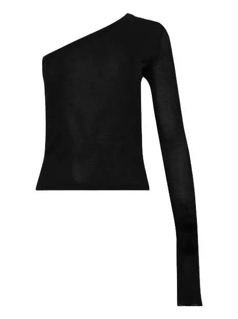 Rick Owens Concordians Ziggy One-shoulder Top - Black