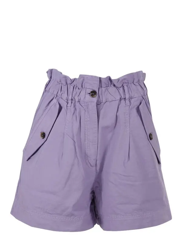 Kenzo Kenze High-rise Shorts - Purple