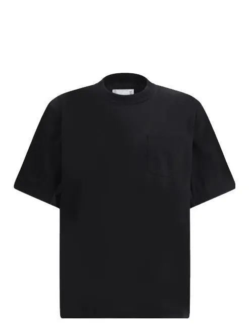 Sacai Short Sleeved Crewneck T-shirt - Black