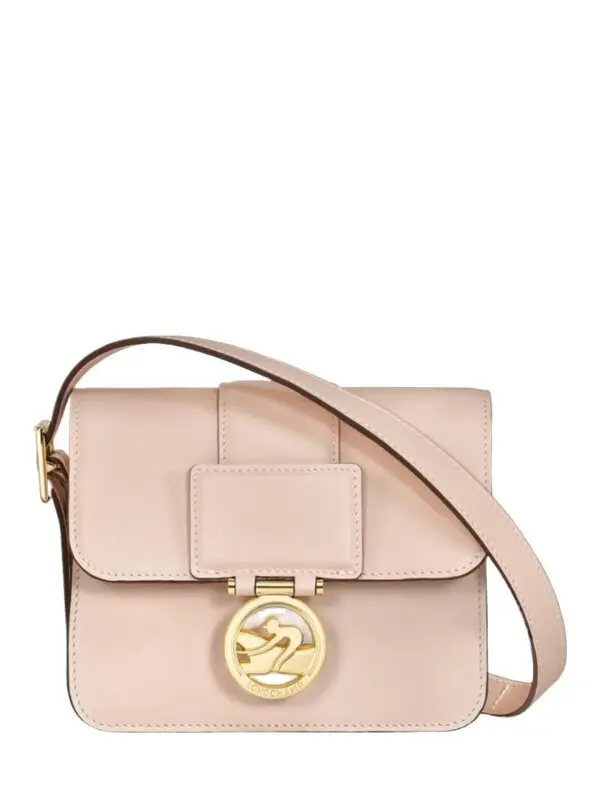 Longchamp Box-trot Satchel Bag With Adjustable Shoulder Strap - Nude