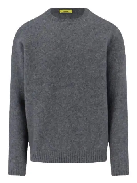 DRUMOHR Crew Neck Wool Sweater - Grey