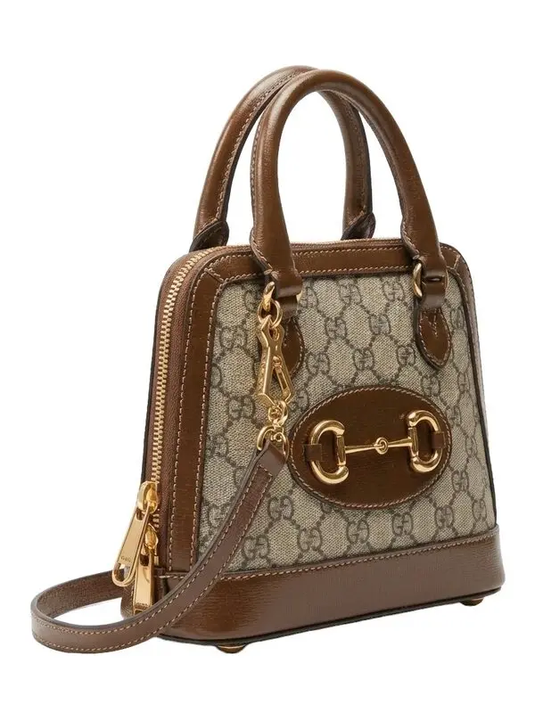 Gucci Horsebit 1955 Mini Top Handle Bag - Brown