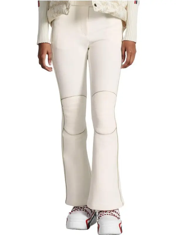 Dior Flared Ski Pants With Quilted Details - White/gold