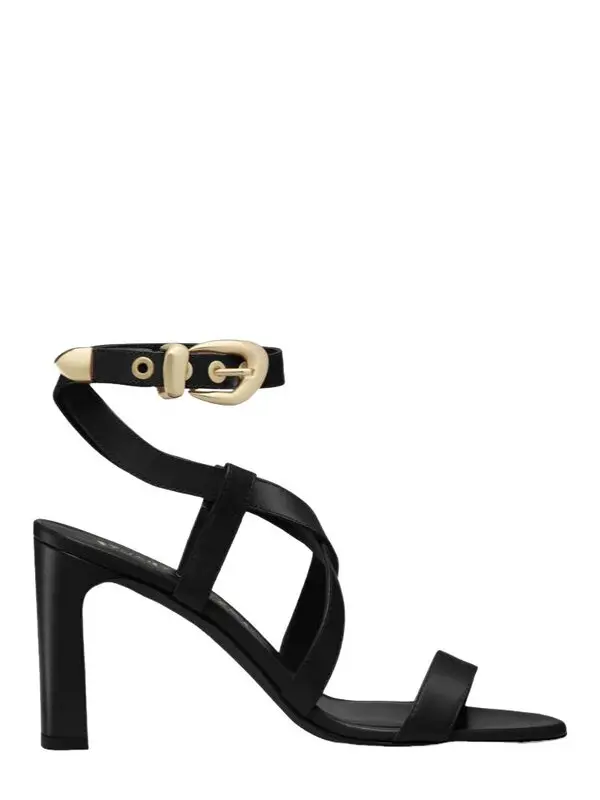 STUART WEITZMAN Maven Block 85 Sandals - Black