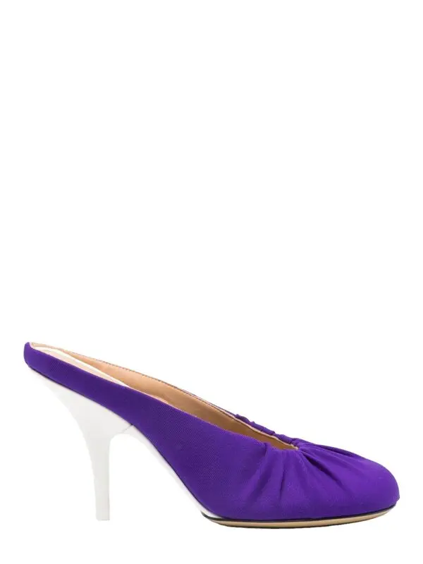 Dries Van Noten Color Block High Heel Sandals - Purple
