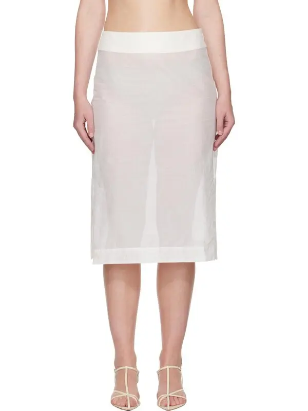 RÓHE Midi Skirt - White