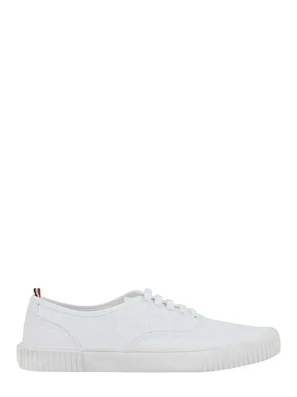 Thom Browne Heritage Canvas Lace-up Sneakers - White