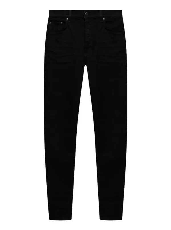Amiri Logo-patch Skinny Jeans - Black