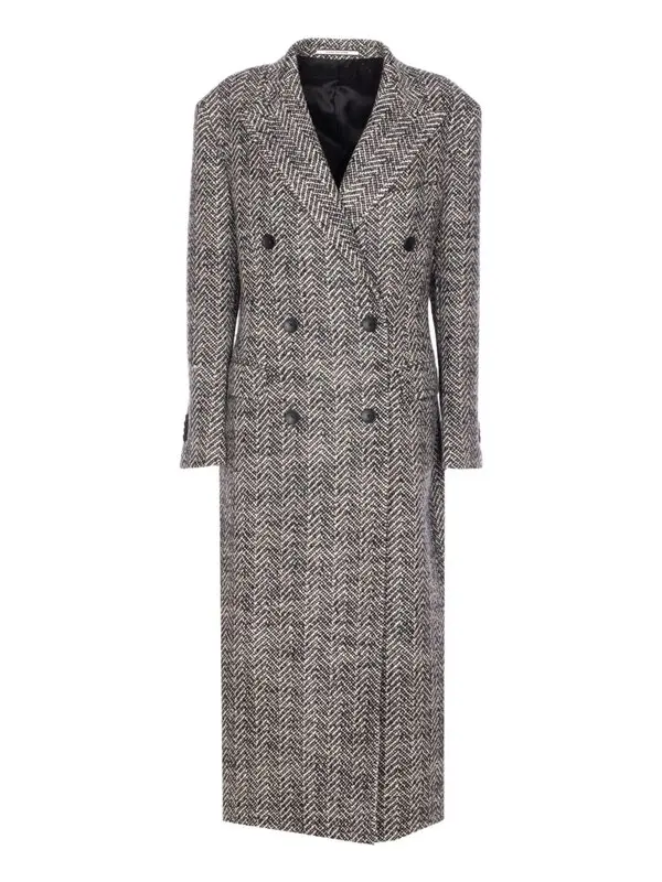 Tagliatore Caitlyn Double-breasted Bouclé Wool Herringbone Coat - Multi-color