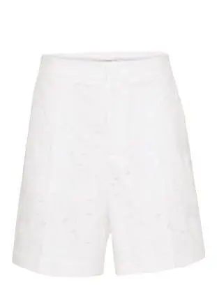 Valentino Garavani Wide-leg Bermuda Shorts - White