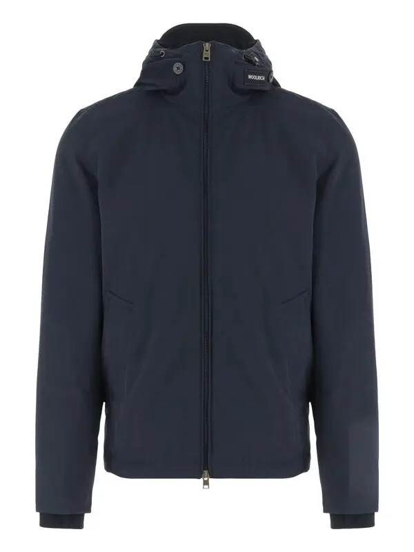 Woolrich Zip-front Hooded Jacket - Black