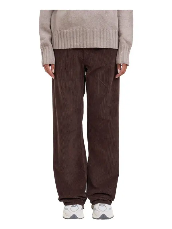 HAIKURE Wide-leg Corduroy Trousers - Black