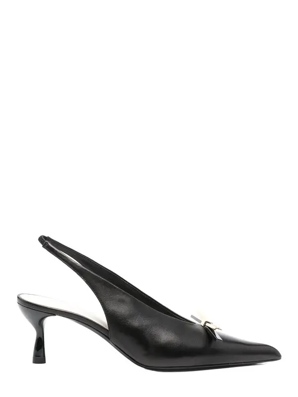 LANVIN Pointed High-heeled Sandals - Black