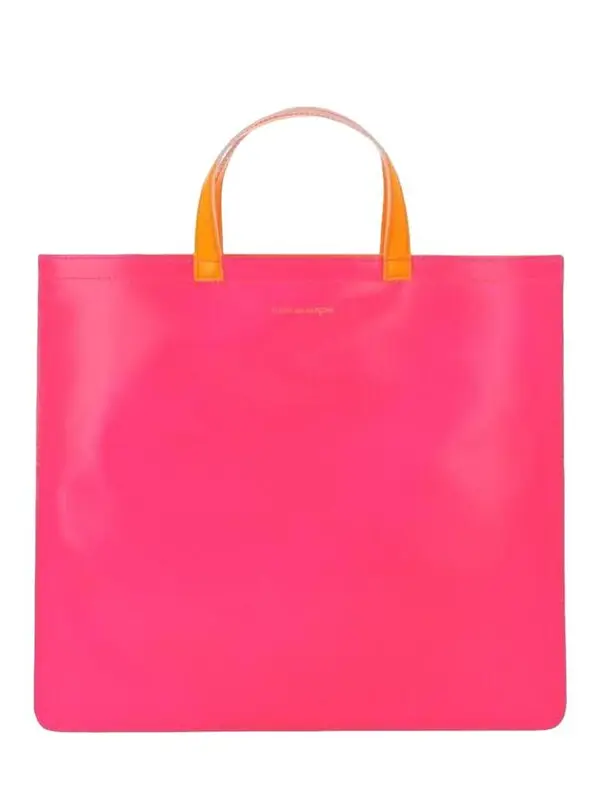 Comme Des Garçons Logo Tote Bag - Pink