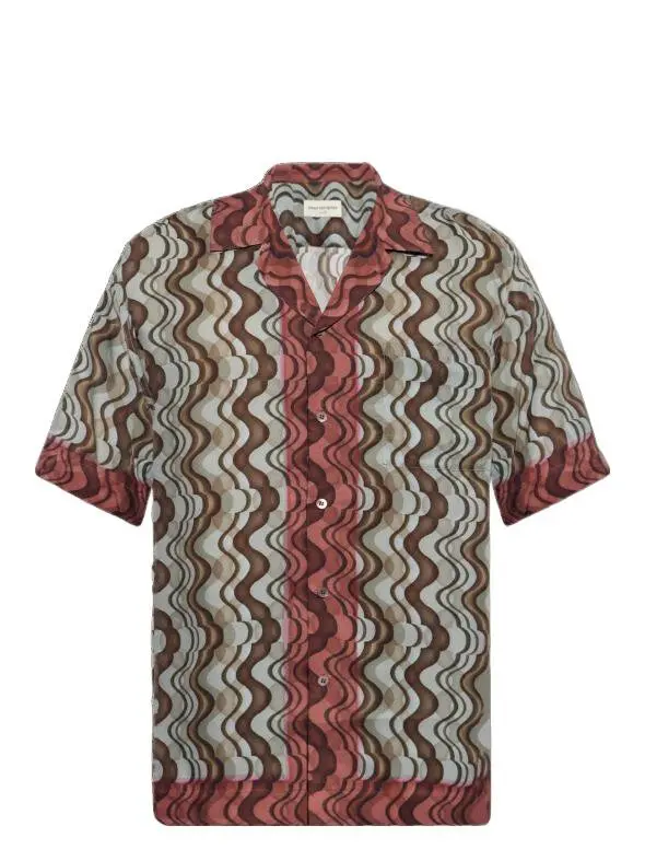 Dries Van Noten Pattern-printed Short-sleeved Shirt - Gray
