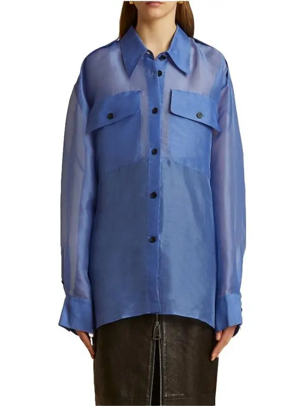 Khaite The Missa Button-up Shirt - Blue