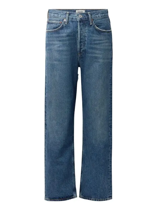 AGOLDE Mid-rise Straight-leg Denim Trousers - Blue