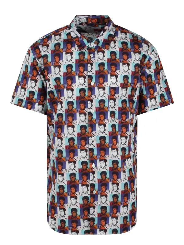 Comme Des Garçons Graphic Printed Buttoned Shirt - Multicolor