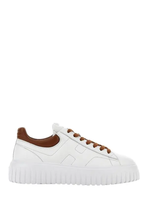 Hogan H-stripes Lace-up Sneakers - White