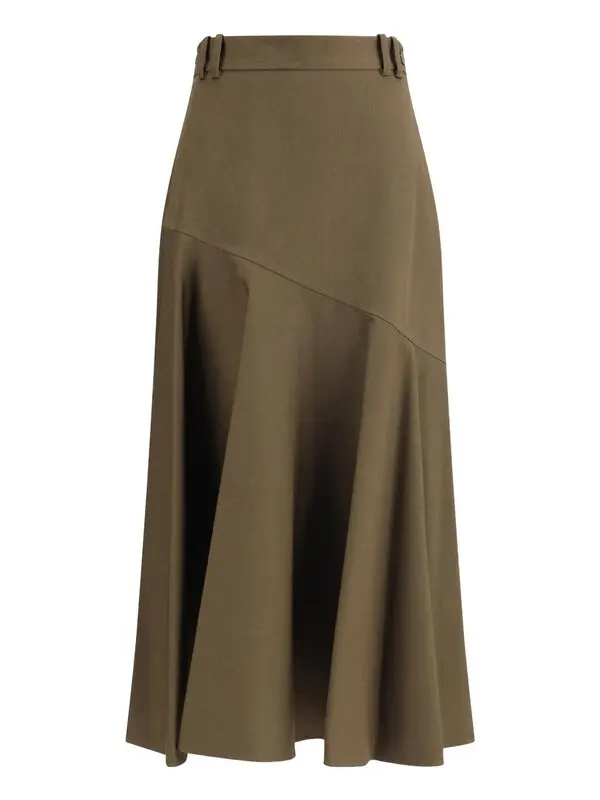P.a.r.o.s.h Belted Midi Skirt - Green