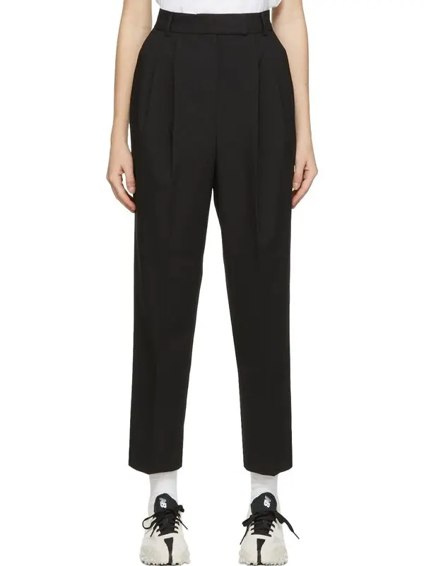 THE FRANKIE SHOP Pleated Trousers - Black