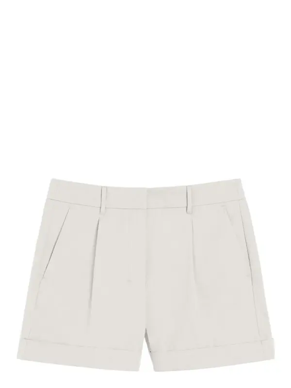 Max Mara Cotton Poplin Shorts - Raw