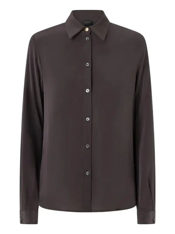 Pinko Silk Button-down Shirt - Black