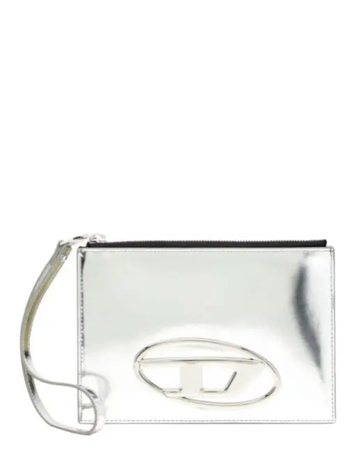 DIESEL® 1dr Zipped Pouch - Silver