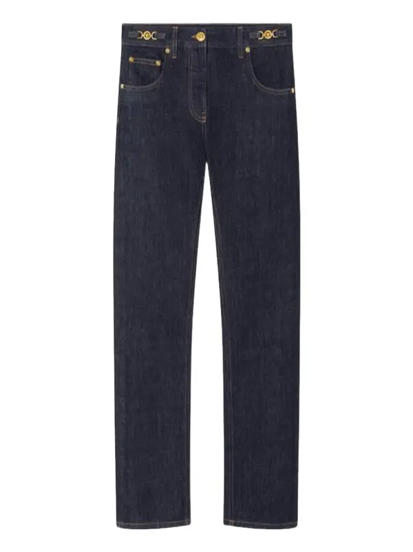 Versace Medusa '95 Cropped Jeans - Blue