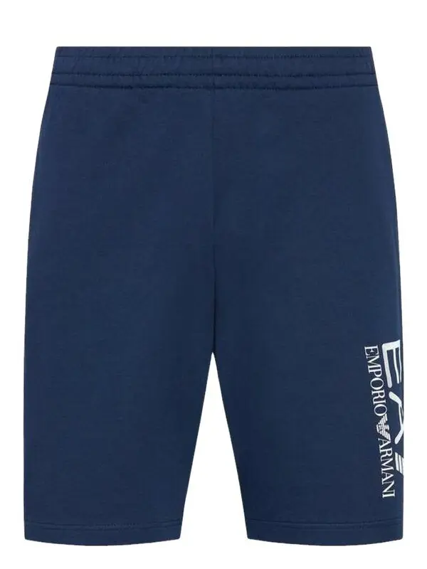 EA7 Logo Detail Shorts - Blue