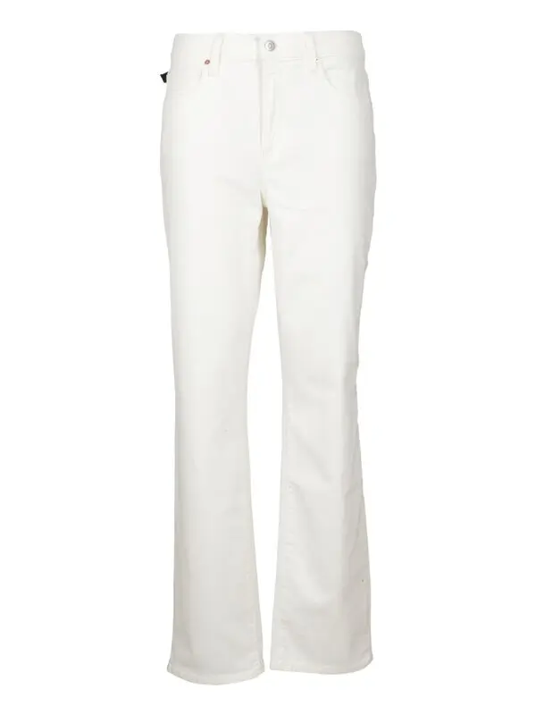 Paige Belt-strap Jeans - White