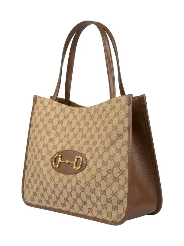 Gucci 1955 Horsebit Tote Bag - Nude