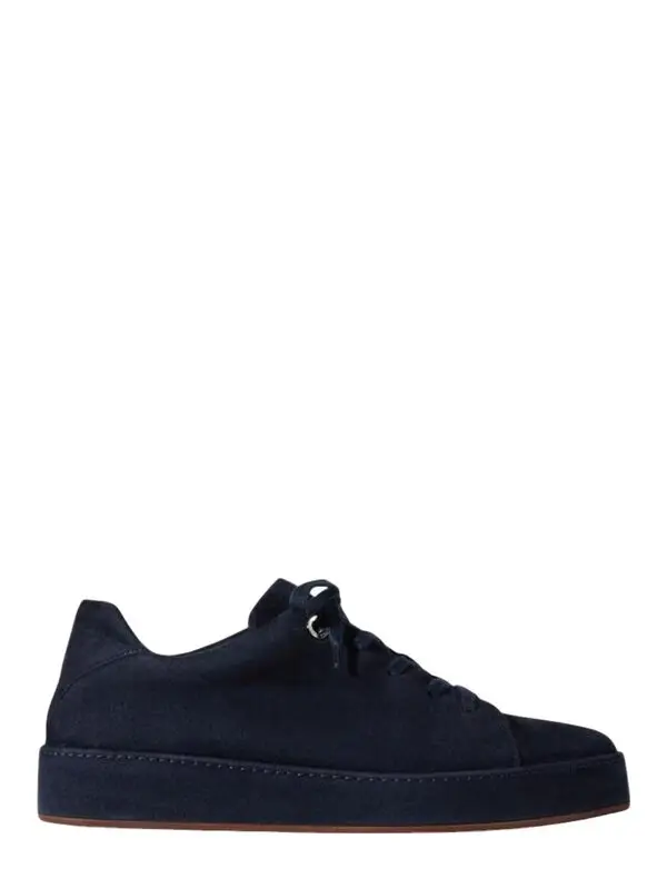 Loro Piana Strap-up Casual Round Toe Sneakers - Midnight Blue