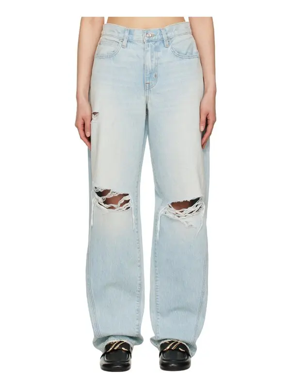 SLVRLAKE Tess Five-pocket Denim Trousers - Gray