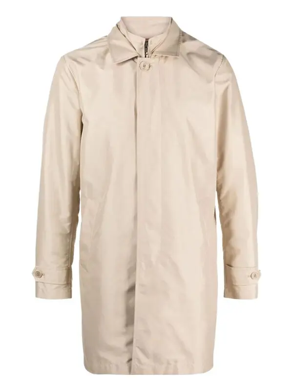 FAY Morning Single-breasted Coat - Nude