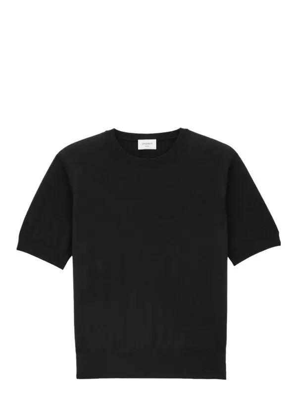 Saint Laurent Wool T-shirt Sweater - Black