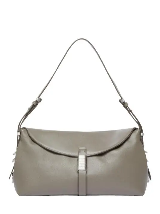 Pinko Logo Detailed Shoulder Bag - Gray