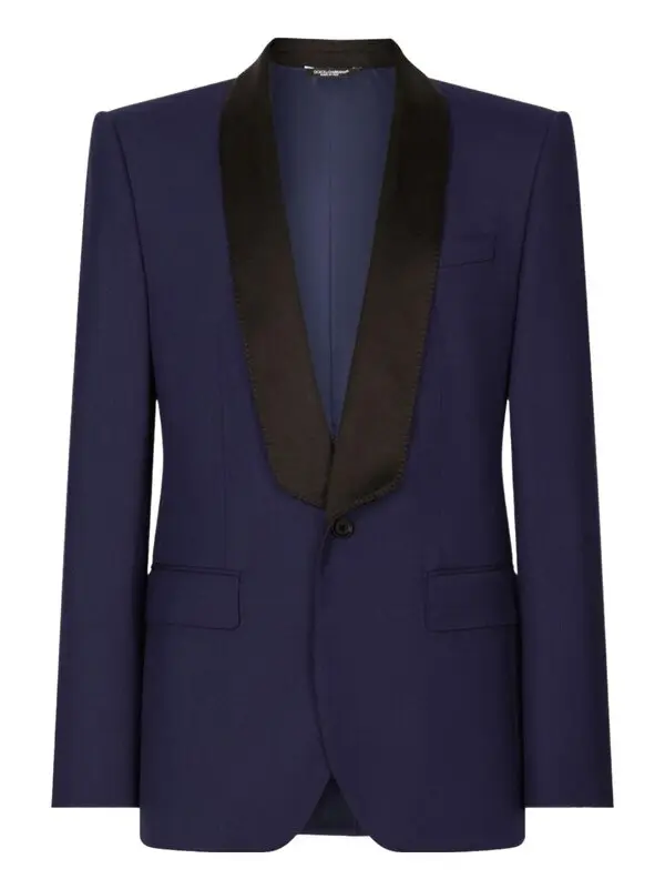 Dolce & Gabbana Single-breasted Shawl-lapels Blazer - Black