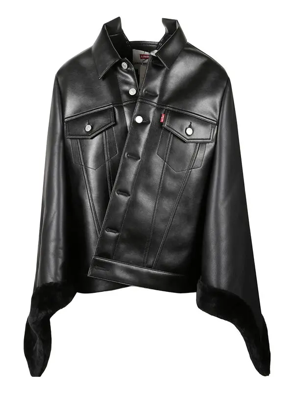Junya Watanabe Button Cloak - Black