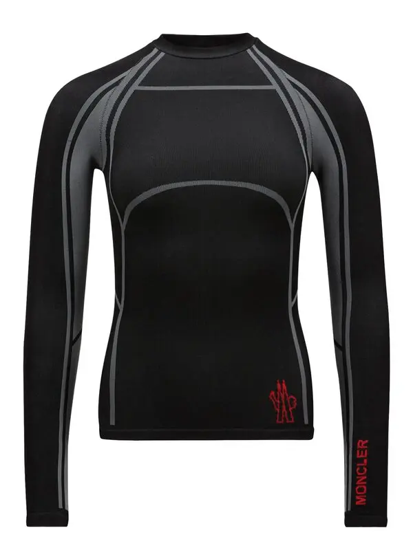 Moncler Base Layer Long-sleeved T-shirt - Black