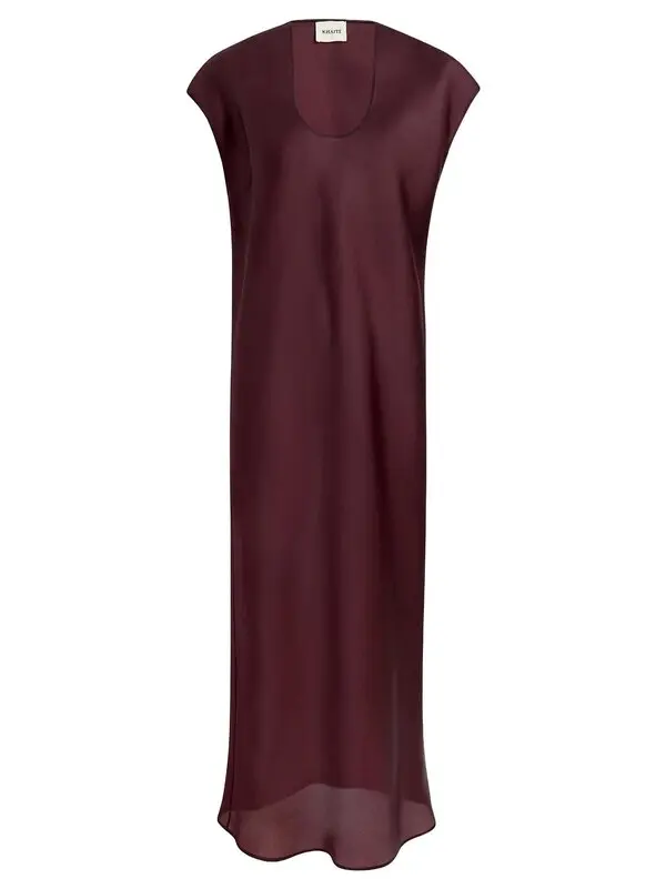Khaite Darby Silk Organza Dress - Red