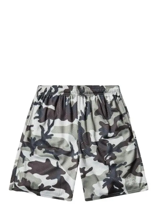 StÜssy Wide-leg Camouflage Shorts - Gray