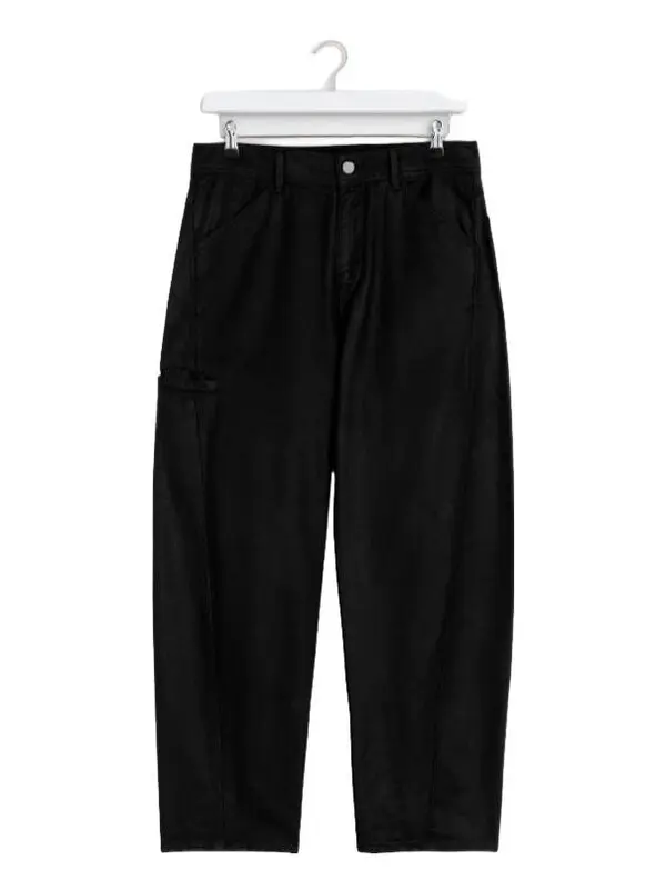 LEMAIRE Twisted Seam Tapered Workwear Trousers - Black